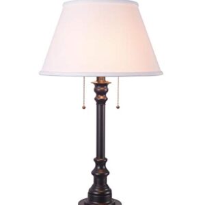 Kenroy Home 30437BRZ Spyglass Table Lamp with Bronze Finish, Classic Style, 30.5" Height, 17" Width, 17" Depth