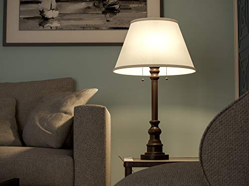 Kenroy Home 30437BRZ Spyglass Table Lamp with Bronze Finish, Classic Style, 30.5" Height, 17" Width, 17" Depth