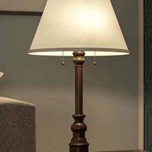 Kenroy Home 30437BRZ Spyglass Table Lamp with Bronze Finish, Classic Style, 30.5" Height, 17" Width, 17" Depth