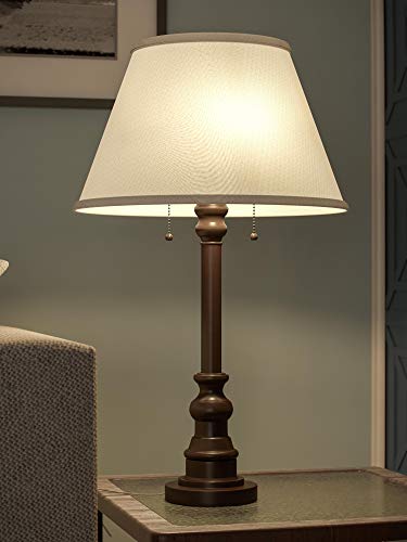 Kenroy Home 30437BRZ Spyglass Table Lamp with Bronze Finish, Classic Style, 30.5" Height, 17" Width, 17" Depth