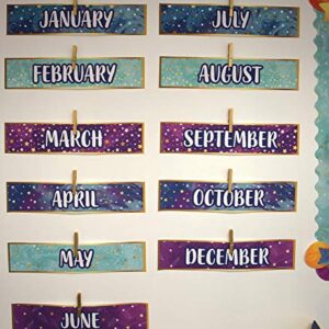 Galaxy Months of the Year Mini Bulletin Board Set