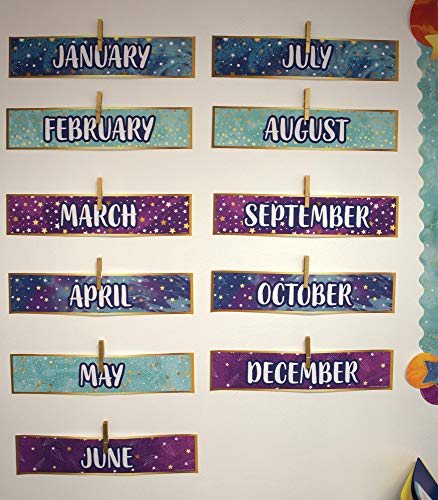 Galaxy Months of the Year Mini Bulletin Board Set