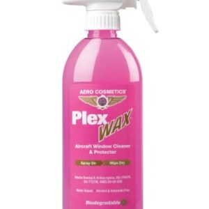 Aero Cosmetics Plex Wax Aircraft Window and Instrument Cleaner, Works on Plastic and Heated Glass