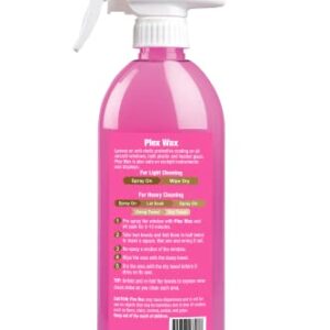 Aero Cosmetics Plex Wax Aircraft Window and Instrument Cleaner, Works on Plastic and Heated Glass