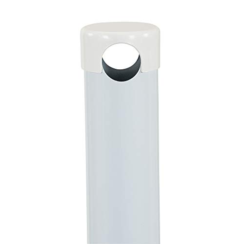 Household Essentials Outdoor Clothesline, 86 inches high, 46 inches Wide, and 3 inches deep 3-inch Diameter Post, White