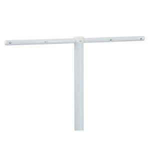 Household Essentials Outdoor Clothesline, 86 inches high, 46 inches Wide, and 3 inches deep 3-inch Diameter Post, White