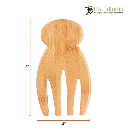 Totally Bamboo 2 Piece Natural Bamboo Salad Hands