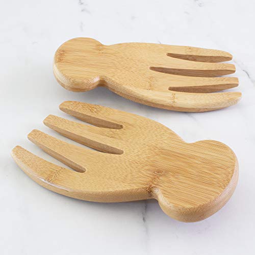 Totally Bamboo 2 Piece Natural Bamboo Salad Hands