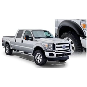 Bushwacker Extend-A-Fender Extended Front & Rear Fender Flares | 4-Piece Set, Black, Smooth Finish | 20932-02 | Fits 2011-2016 Ford F-250, F-350 Super Duty (Excludes Dually)