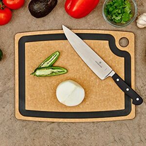 Epicurean Gourmet Series Cutting Board with Juice Groove, 14.5-Inch by 11.25-Inch, Natural/Slate