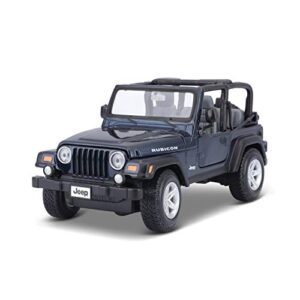 maisto 1:27 scale jeep wrangler rubicon diecast vehicle (colors may vary)