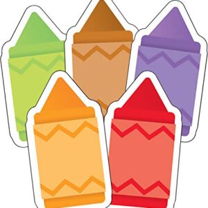 Carson Dellosa – Crayons Colorful Cut-Outs, Classroom Décor, 41 Pieces