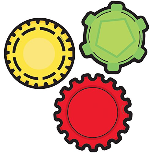 Carson Dellosa Gears Cutouts, 36 Gear Cutouts for Bulletin Board and Classroom Décor, Science Classroom Cut-Outs for Science Décor, STEM Cutouts for Classroom Bulletin Board Decorations