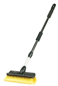 carrand 93097 flow-thru 10″ bi-level wash brush with 71″ extension pole