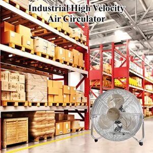 Optimus F-4122 F-4122 3-Speed 40-Watt 12-In. Industrial-Grade High-Velocity Floor Fan