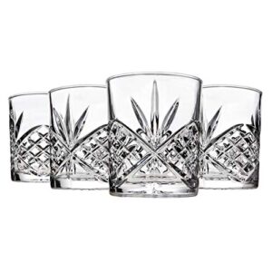 Godinger Dublin Double Old Fashioned Glasses, 11oz, Set of 4