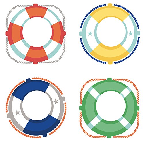 Carson Dellosa – SS Discover Life Preserver Colorful Cut-Outs, Classroom Décor, 36 Pieces