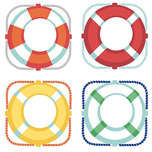 Carson Dellosa – SS Discover Life Preserver Colorful Cut-Outs, Classroom Décor, 36 Pieces