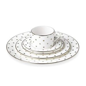 kate spade larabee road platinum 5-piece place setting, 4.5 lb, metallic