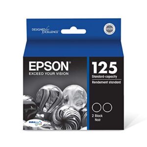 epson t125120-d2 durabrite ultra black dual pack standard capacity cartridge ink