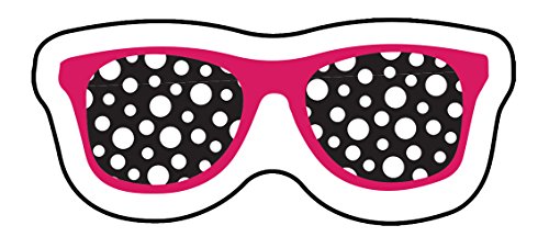 Carson Dellosa – School Pop Sunglasses Mini Colorful Cut-Outs, Classroom Décor, 33 Pieces