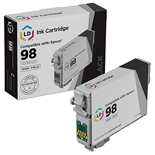 LD Products Remanufactured Ink Cartridge Replacement for Epson T0981 ( Black )