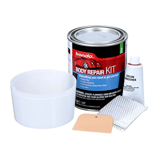 Bondo Body Repair Kit, Original Formula for Fast, Easy Repair & Restoration of Your Vehicle, 00310, Filler 12.6 oz and Hardener: 0.5 oz, 1 Kit