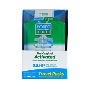 smartmouth mouthwash packets, clean mint, 10 count