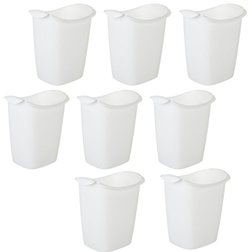 Rubbermaid FG238500WHT 14 Quart White Recycle Bag Wastebasket