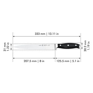 HENCKELS Forged Premio Carving Knife, 8-inch, Black/Stainless Steel