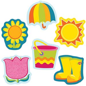 carson dellosa | spring mix mini cut-outs | 3-inch x 3-inch, 36pcs, model: 120183