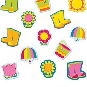 Carson Dellosa | Spring Mix Mini Cut-Outs | 3-inch x 3-inch, 36pcs, Model: 120183