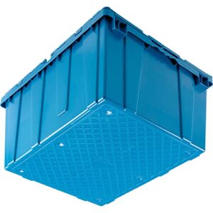 Blue Distribution Container With Hinged Lid 23-3/4x19-1/4x12-1/2