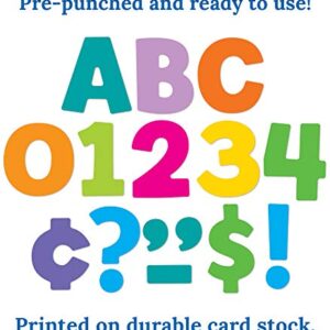 Carson Dellosa 4 In. Colorful Bulletin Board Letters For Classroom, Uppercase Alphabet Letters, Numbers, And Punctuation Cutouts, Colorful Letters For Bulletin Board (152 Pcs.)