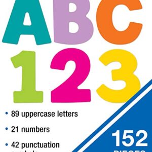 Carson Dellosa 4 In. Colorful Bulletin Board Letters For Classroom, Uppercase Alphabet Letters, Numbers, And Punctuation Cutouts, Colorful Letters For Bulletin Board (152 Pcs.)