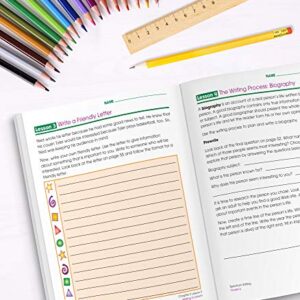 Spectrum Writing Workbook Grade 4, Informative, Opinion, Dialogue, Letter, and Story Writing Prompts, Writing Practice for Kids, Classroom or Homeschool Curriculum (Spectrum Writing)