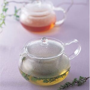 Hario 'ChaCha Kyusu Maru' Teapot Heatproof Glass Teapot 700 mL, Glass