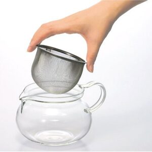 Hario 'ChaCha Kyusu Maru' Teapot Heatproof Glass Teapot 700 mL, Glass