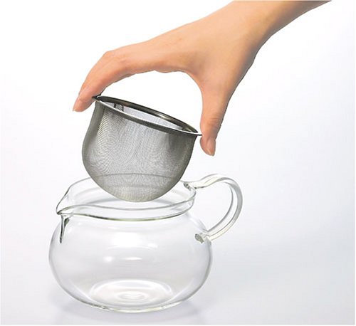 Hario 'ChaCha Kyusu Maru' Teapot Heatproof Glass Teapot 700 mL, Glass