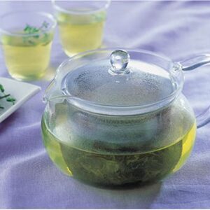 Hario 'ChaCha Kyusu Maru' Teapot Heatproof Glass Teapot 700 mL, Glass