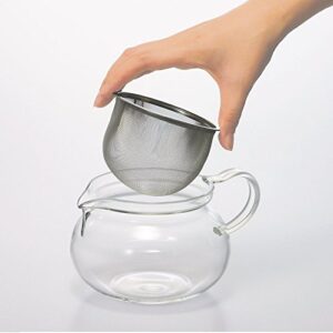 Hario 'ChaCha Kyusu Maru' Teapot Heatproof Glass Teapot 700 mL, Glass