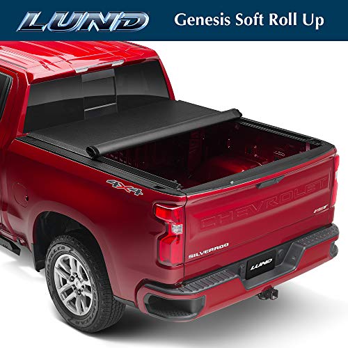 Lund Genesis Roll Up Soft Roll Up Truck Bed Tonneau Cover | 96062 | Fits 2000 - 2007 Dodge Dakota Quad Cab 5' 5" Bed (64.9")