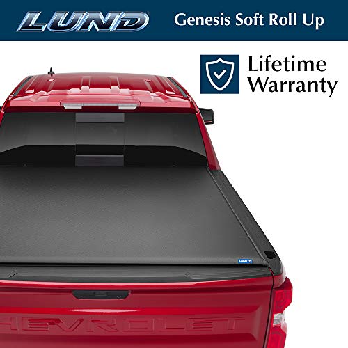 Lund Genesis Roll Up Soft Roll Up Truck Bed Tonneau Cover | 96062 | Fits 2000 - 2007 Dodge Dakota Quad Cab 5' 5" Bed (64.9")