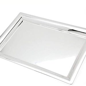 Godinger Stainless Steel Rectangular Tray, Multipurpose use for Vanity, Serving 11 x 16