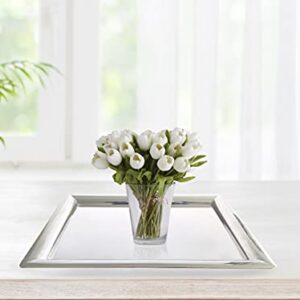 Godinger Stainless Steel Rectangular Tray, Multipurpose use for Vanity, Serving 11 x 16