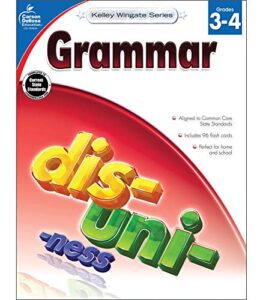 carson-dellosa kelley wingate series common core edition grammar workbook, grades 3 – 4 (ages 8 – 10)