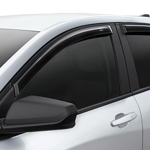 Auto Ventshade [AVS] Ventvisor / Rain Guards | Smoke Color, 4 pc | 94063 | Fits 2008 - 2013 Toyota Highlander & Highlander Hybrid