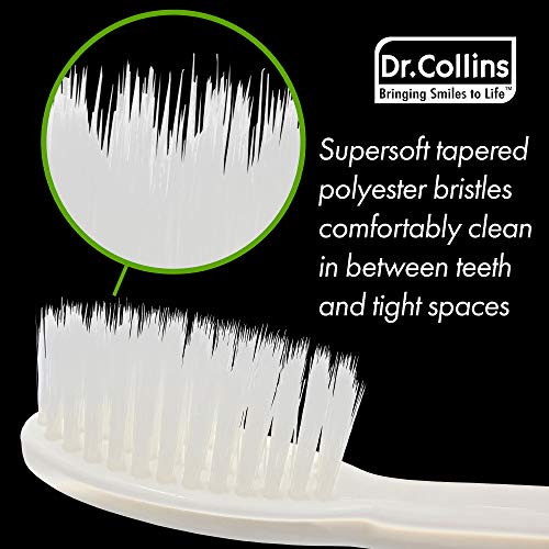 Dr. Collins Perio Toothbrush, (colors vary) 3 Count (Pack of 1)