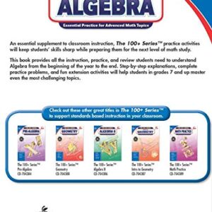 Algebra 1 Workbook, Solving and Graphing Math Equations, for Homeschool or Classroom, Grades 7 and Up (The 100+ Series™)