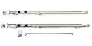 carefree 961501wht fiesta white with matching white casting universal manual rv awning arms set (68″-81″ floorline to awning rail)